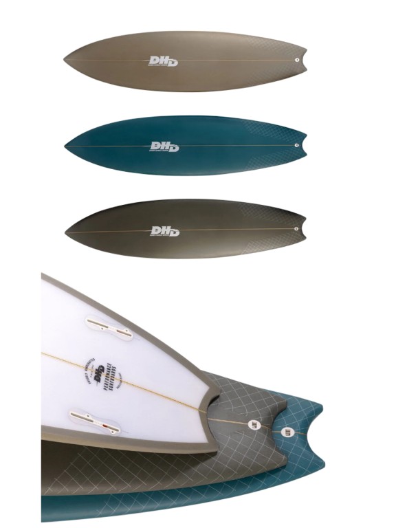 DHD MF Twin 6'0" Futures Surfboard - DHDMFTWIN600316FUT_630 - Surfers Lab