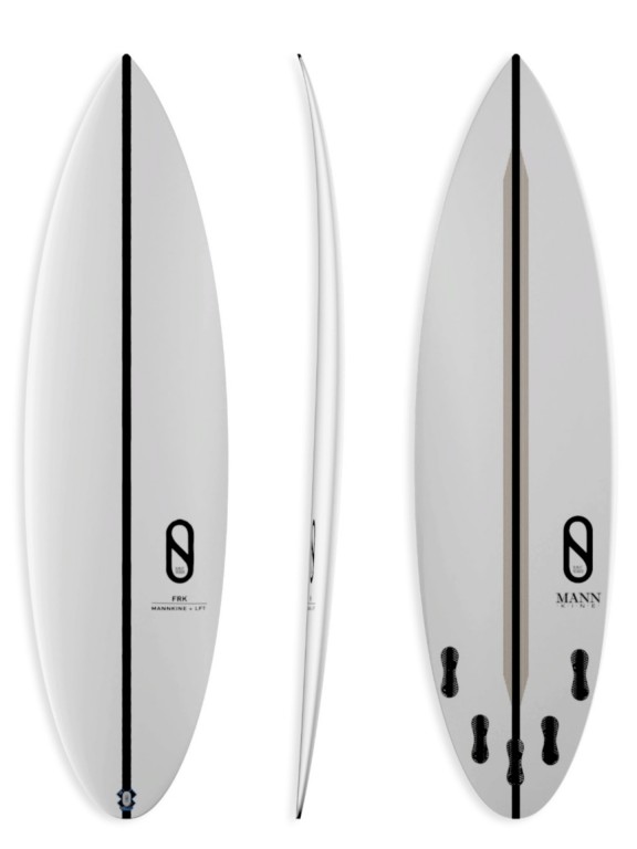 Slater Designs FRK 5'11" Futures Surfboard - LFRK-511-3-3WH - Surfers Lab